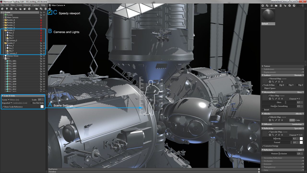 Creating Stellar Renders of the ISS using Toolbag 3 | Marmoset Toolbag