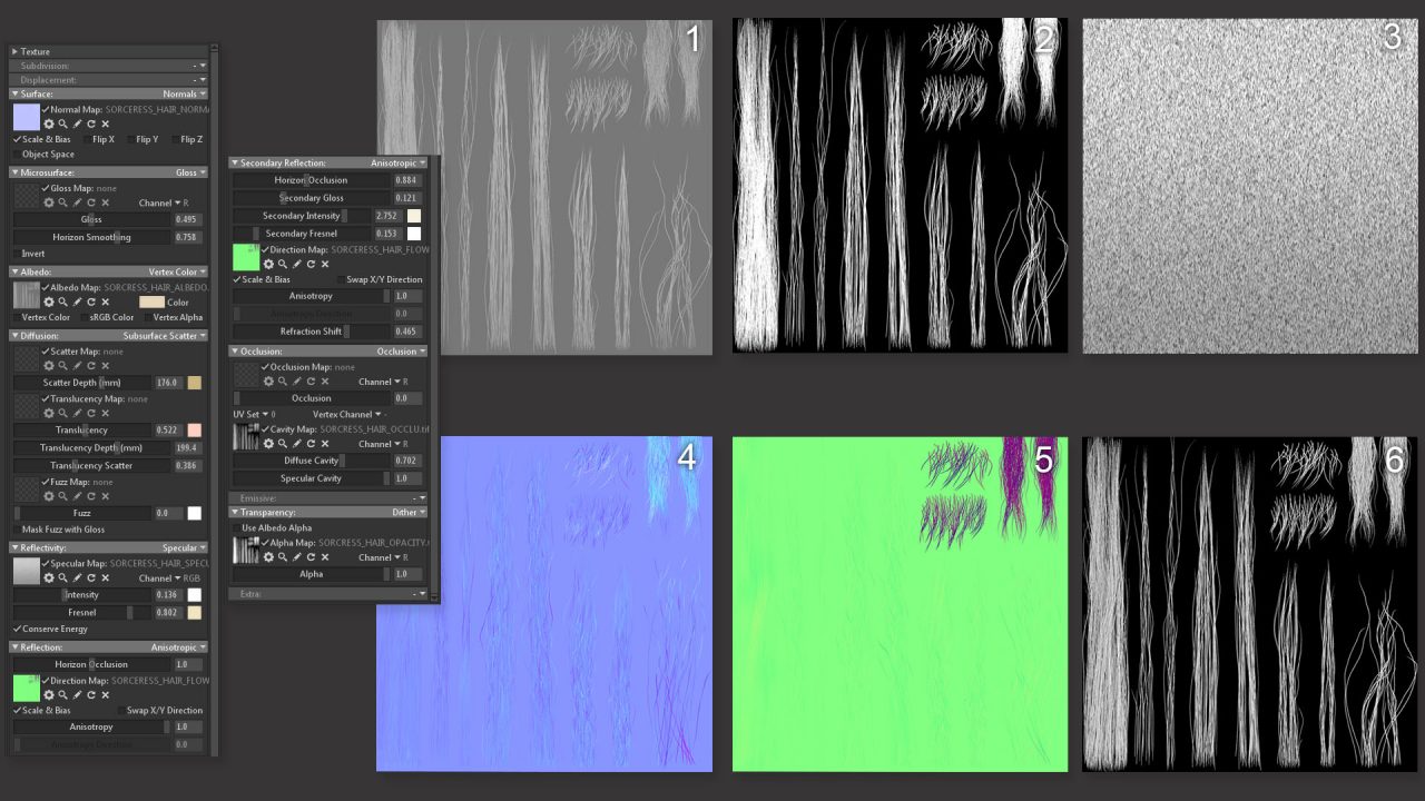 Presentation, Lighting, and Hair Creation for a Sorceress Character ...