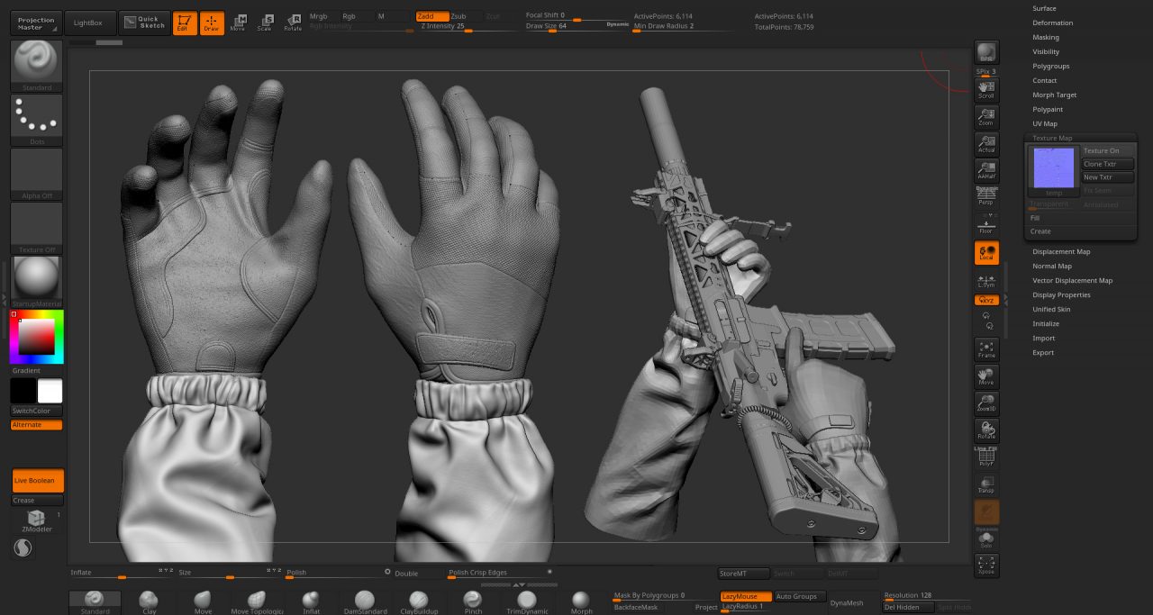 Presenting First Person View Weapons in Toolbag | Marmoset Toolbag