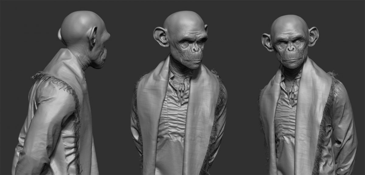 Rendering a Humanzee Character in Toolbag | Marmoset Toolbag
