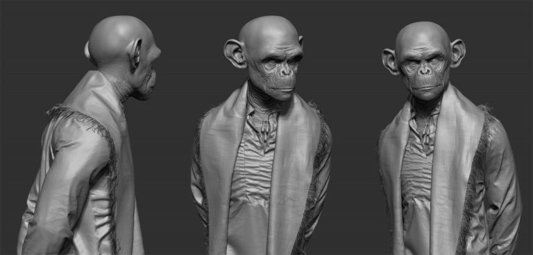 Rendering a Humanzee Character in Toolbag | Marmoset Toolbag