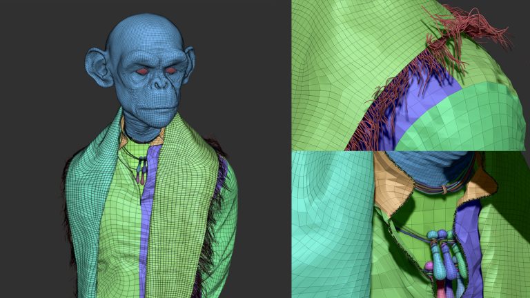 Rendering a Humanzee Character in Toolbag | Marmoset Toolbag