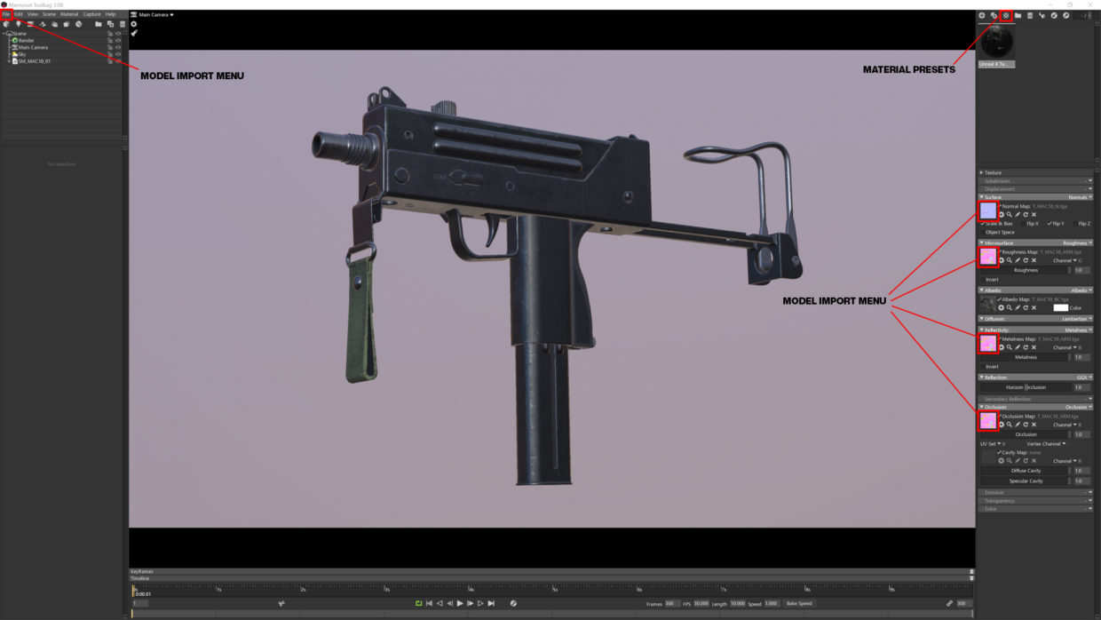 Lighting and Rendering Guns in Toolbag | Marmoset Toolbag
