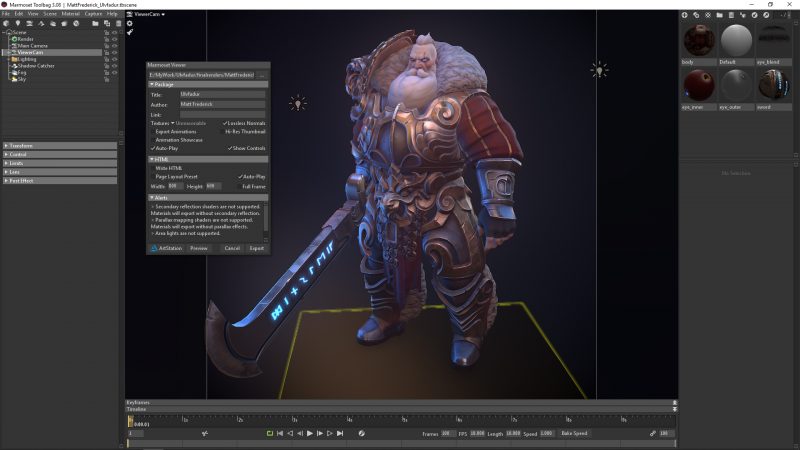 Marmoset Viewer - Interactive 3D Renders In Your Web Browser