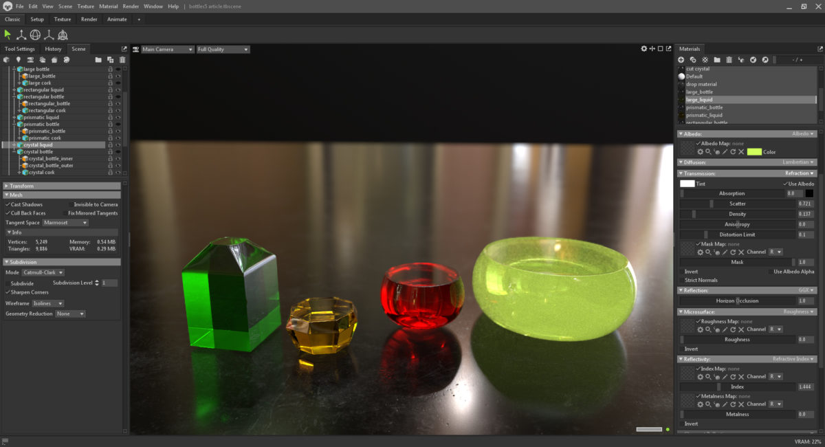 Texturing and Rendering Glass with Ray Tracing in Toolbag 4 | Marmoset ...