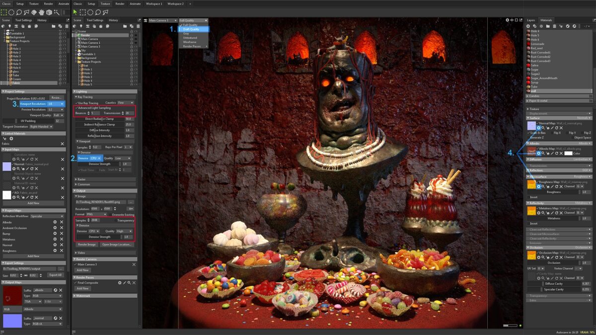Bake, Texture, and Render Tasty 3D Candy in Toolbag | Marmoset Toolbag