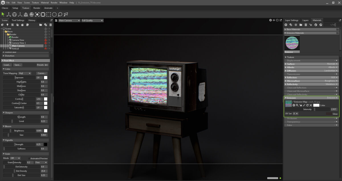 Glow Up Your Scene with Toolbag’s Emissive Materials | Marmoset Toolbag